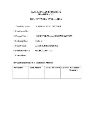 Project report | DOC