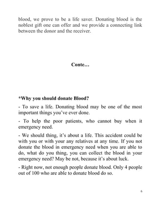 Project report | DOC | Blood Disorders | Diseases and Conditions