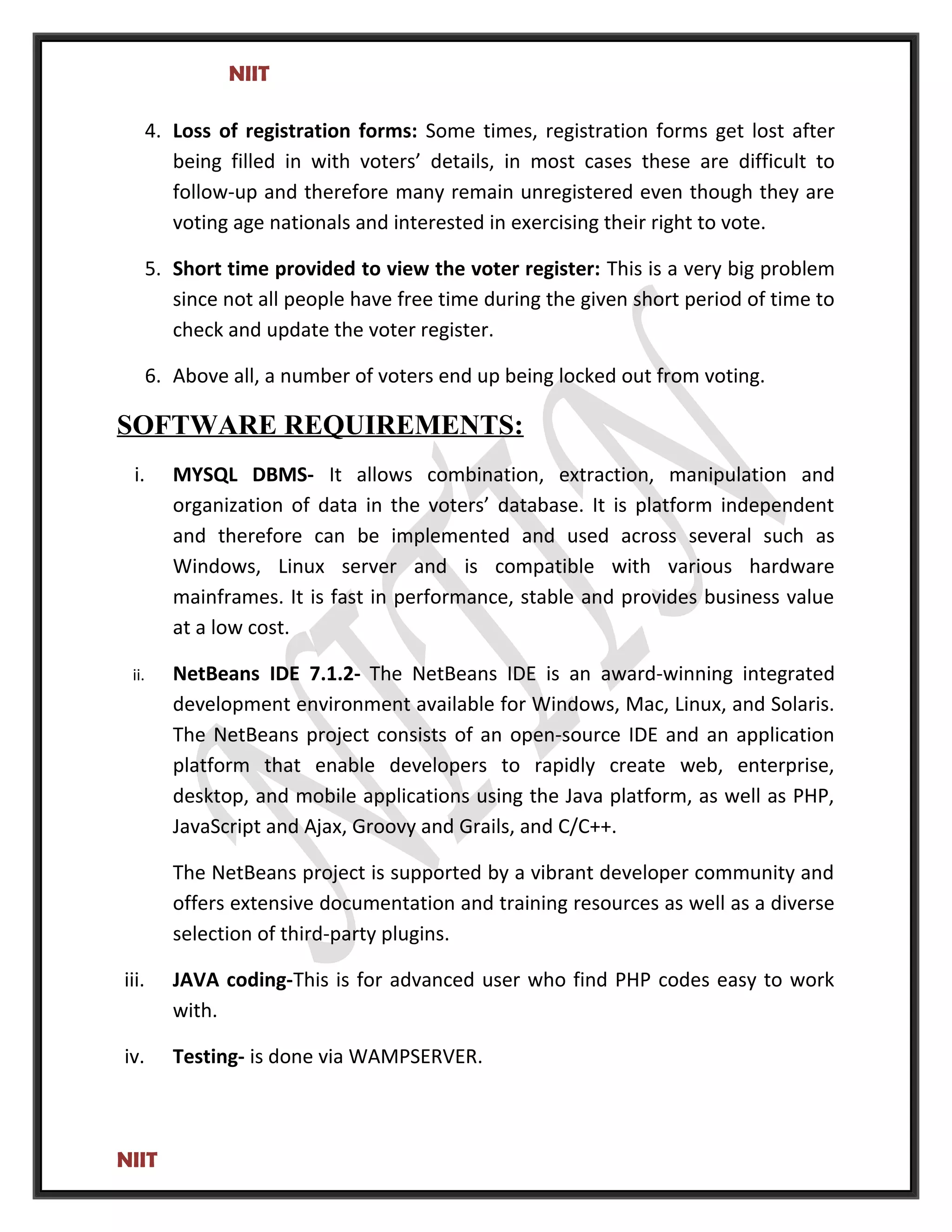 Online Voting System Project File | DOC