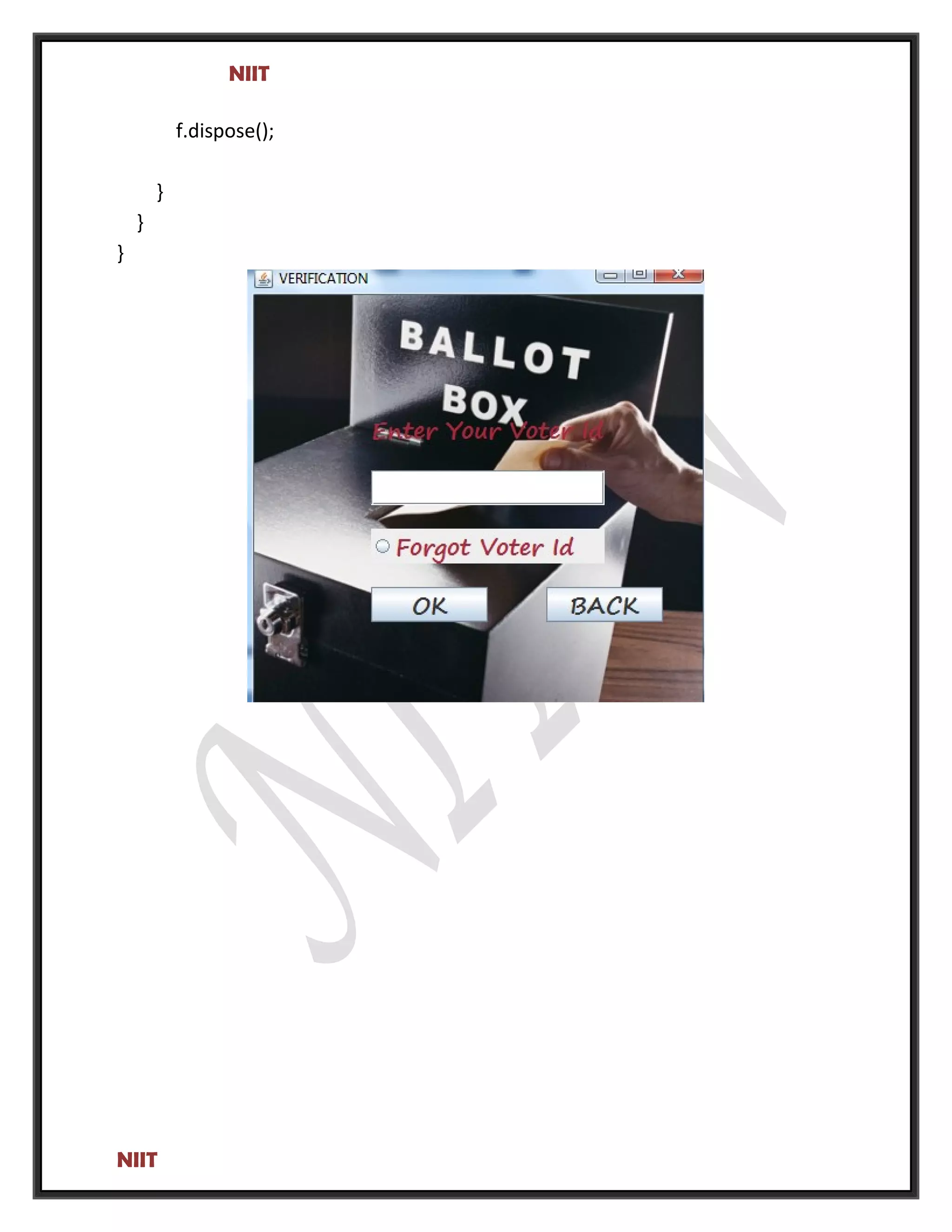 Online Voting System Project File | DOC