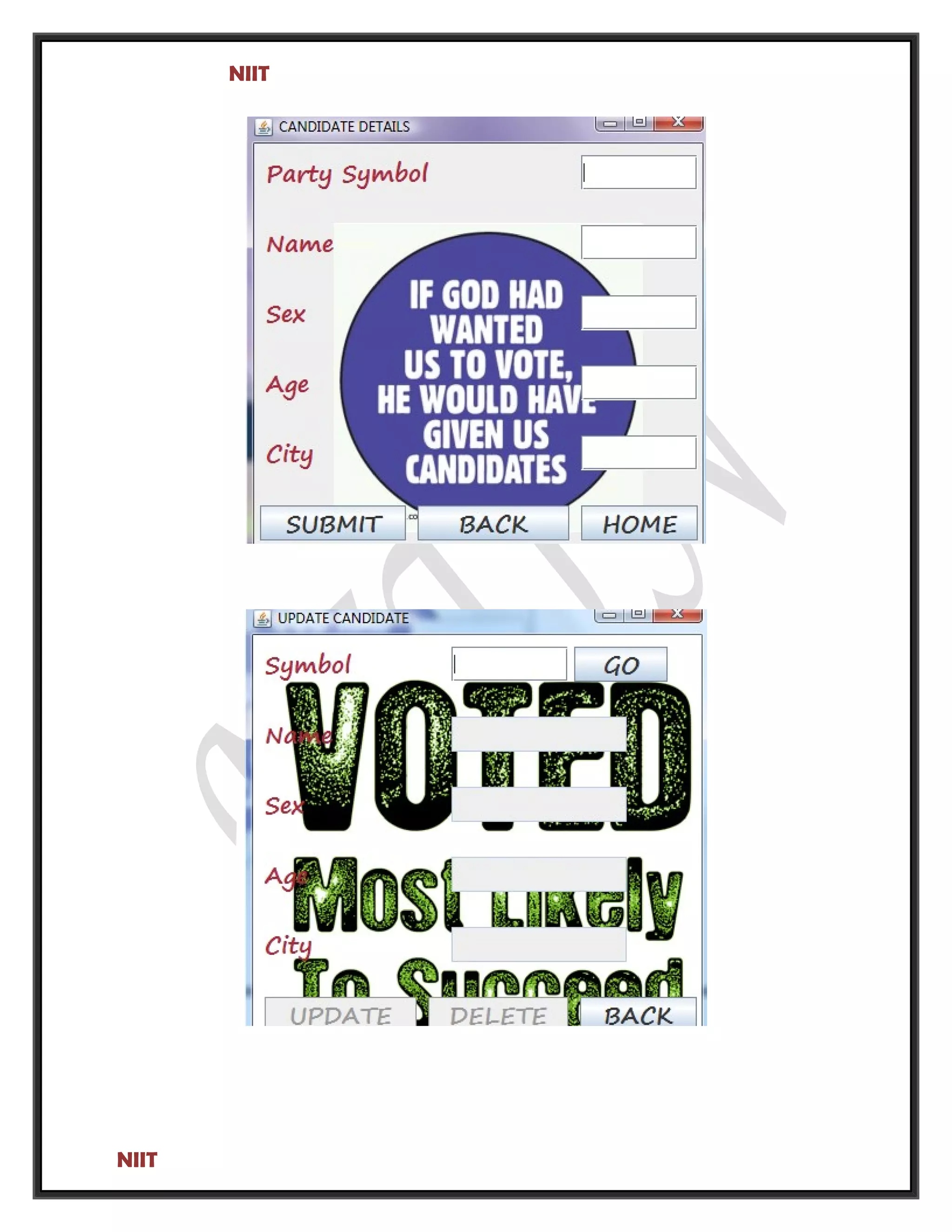Online Voting System Project File | DOC