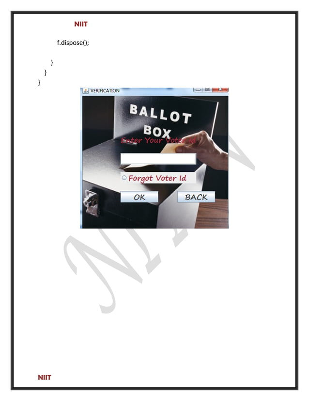 Online Voting System Project File | DOC | Internet | Computing