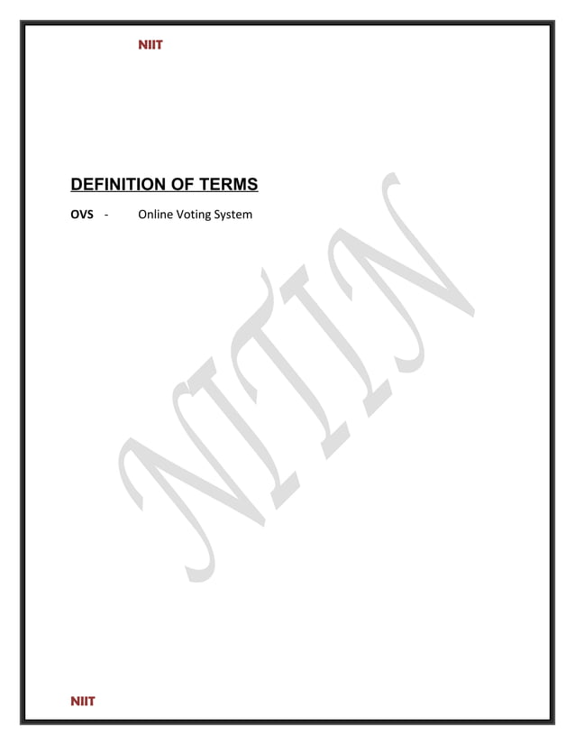 Online Voting System Project File | DOC | Internet | Computing