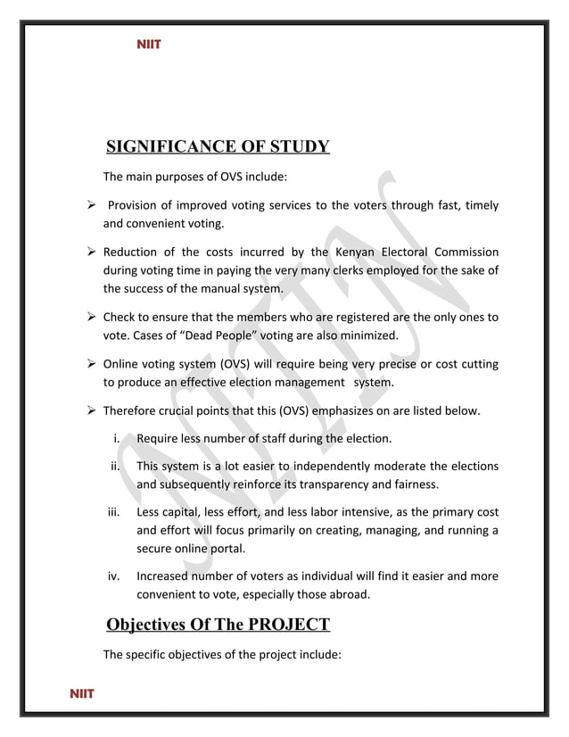 Online Voting System Project File | DOC | Internet | Computing