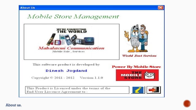 Project report on mobile shop management | PPS