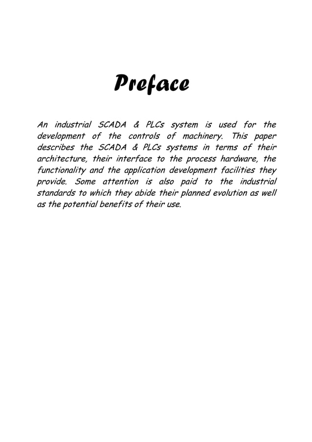 PLC and SCADA training. | PDF