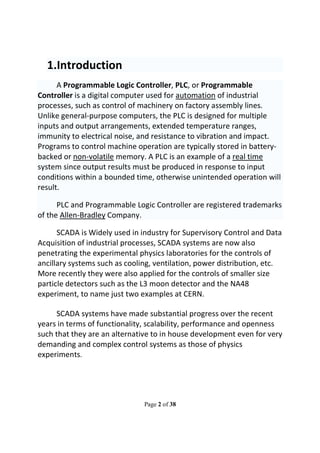 PLC and SCADA training. | PDF
