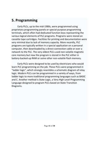 PLC and SCADA training. | PDF