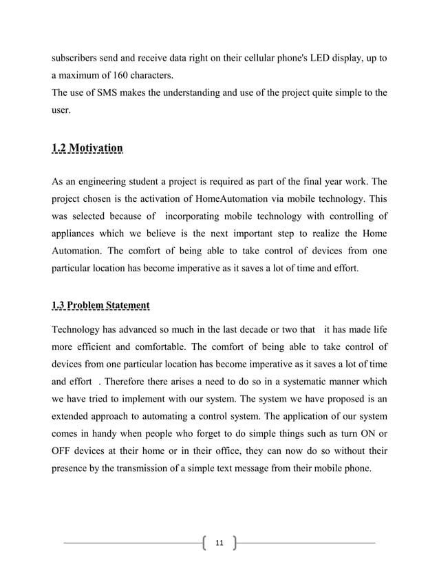 GSM BASED DEVICES CONTROL SYSTEM PROJECT REPORT | DOCX | Consumer Electronics | Technology ...