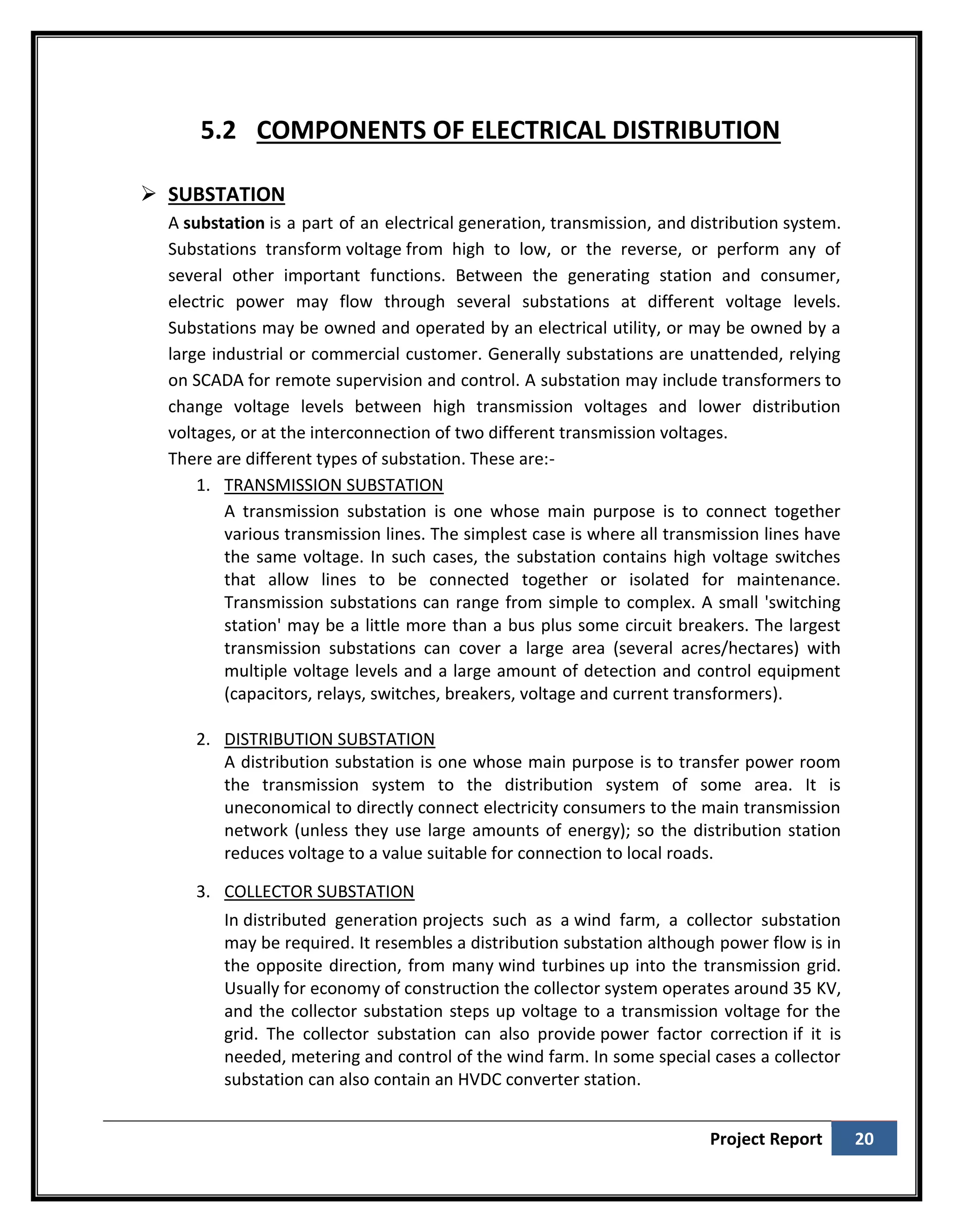 Project report on 33kv Substation and Automatic Power Factor Controller in ONGC | DOCX