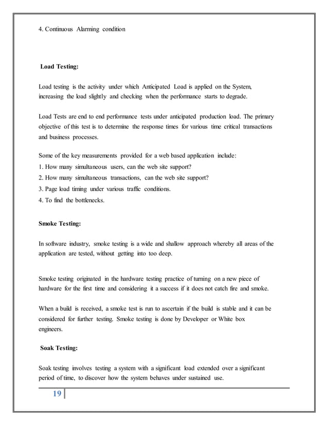 Selenium Testing Project report | DOCX