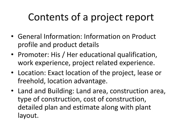 Project report | PPT