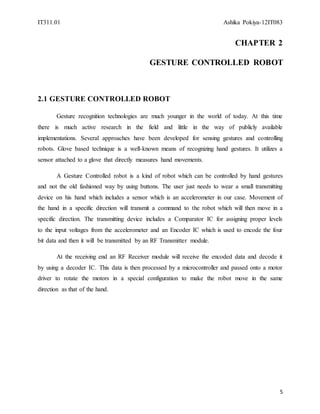 Gesture Controlled Car_Project report | DOCX