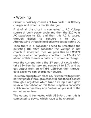 Portable Mobile Charger | DOCX