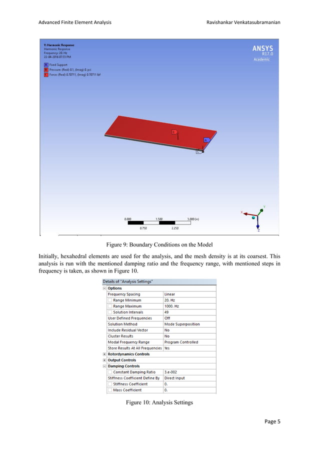 Linear Dynamics and Non-Linear Finite Element Analysis using ANSYS Workbench | PDF