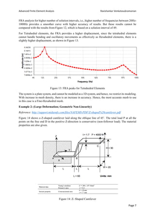 Linear Dynamics and Non-Linear Finite Element Analysis using ANSYS Workbench | PDF