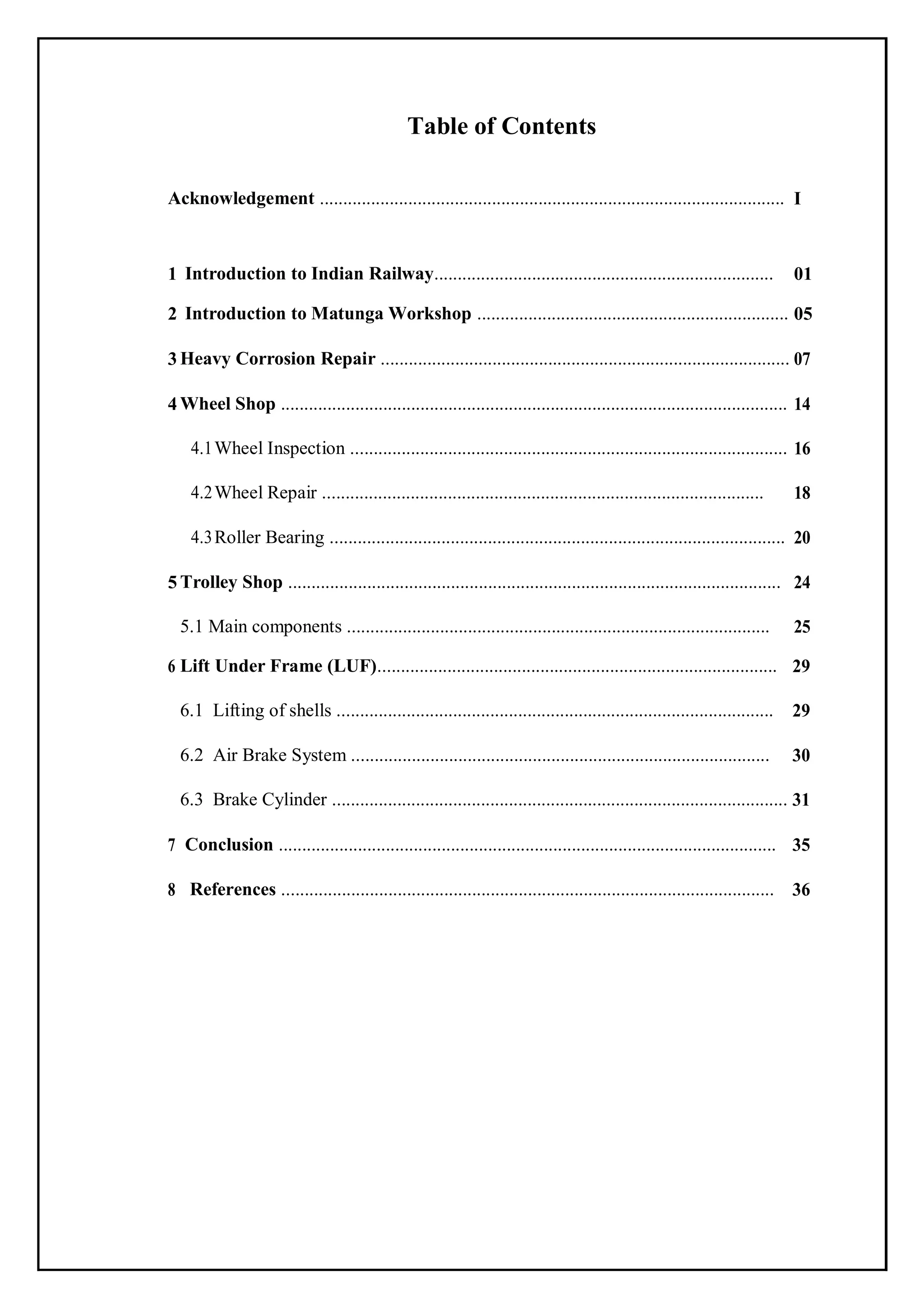 indian railway matunga carriage workshop | PDF