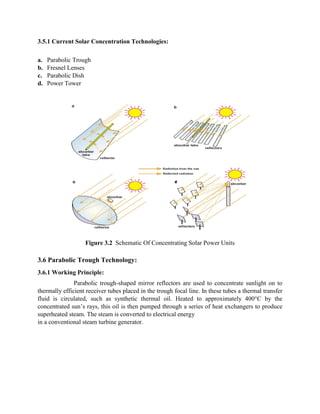 Parabolic Trough Collector Project Report | PDF