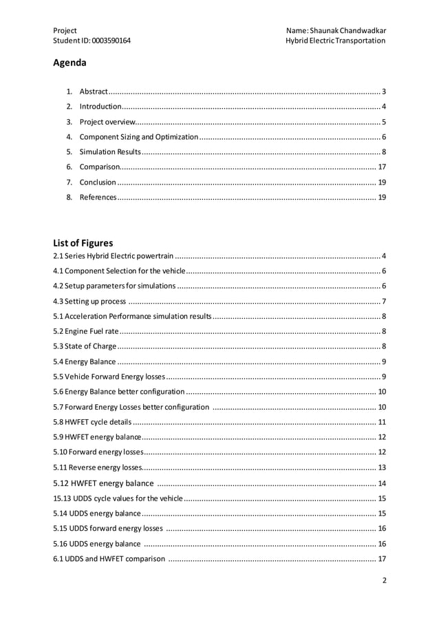 Design and Simulation of a series Hybrid Electric Vehicle (HEV ...