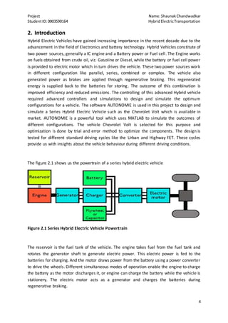 Design and Simulation of a series Hybrid Electric Vehicle (HEV ...