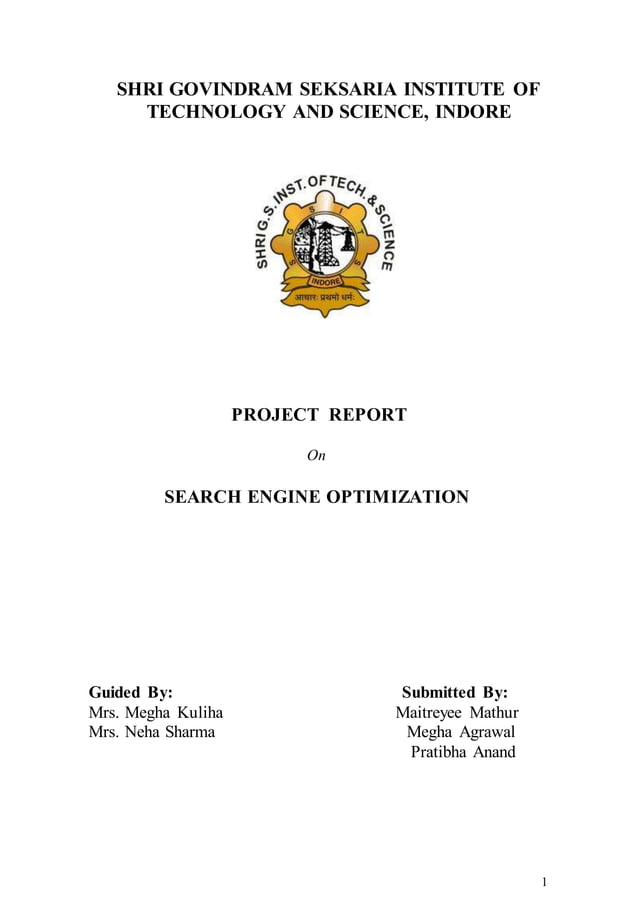 SEO Project report | PDF