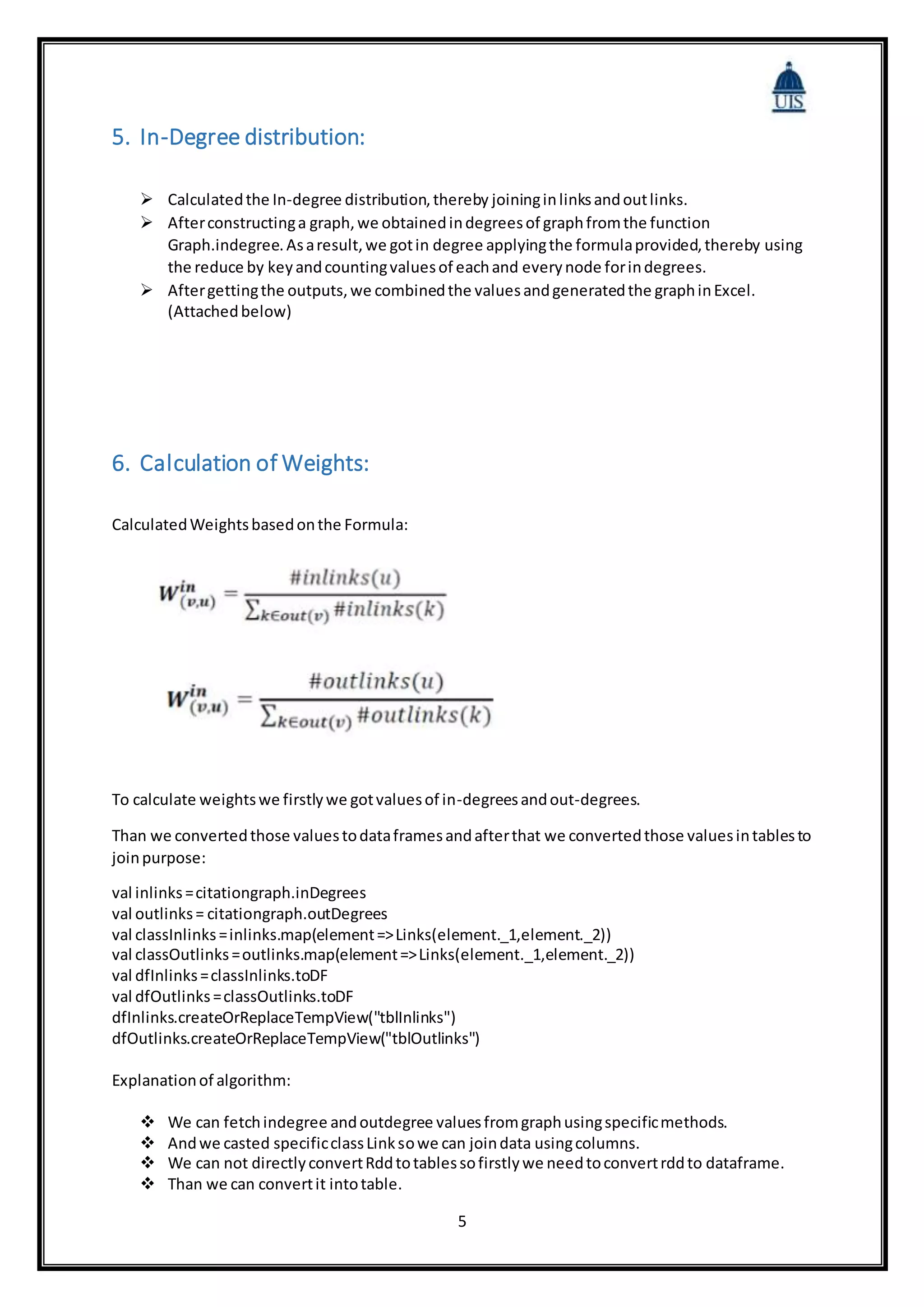 Big data analytics project report | DOCX