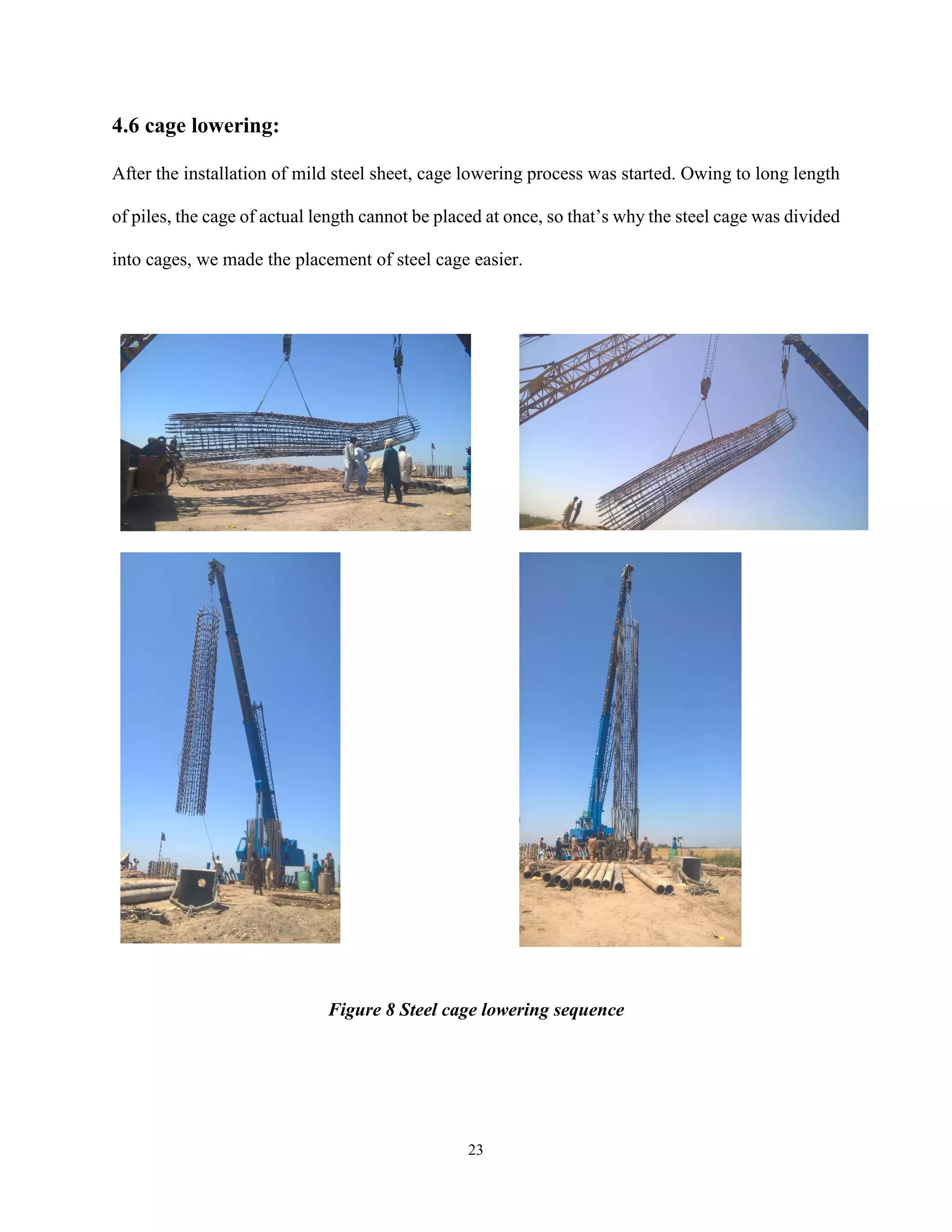 Project report on pile construction | PDF