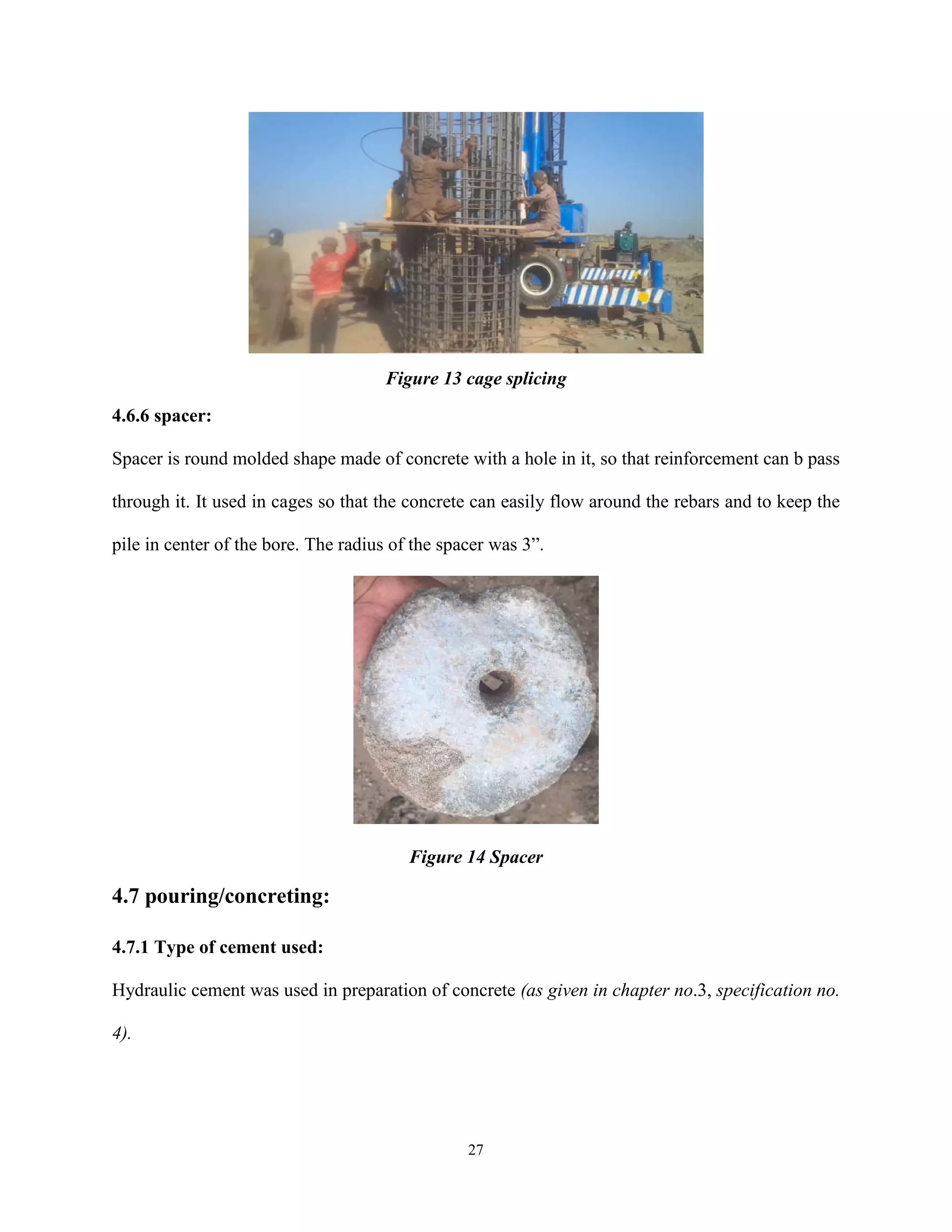 Project report on pile construction | PDF