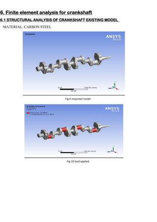 Crankshaft Manufacturing Project report | PDF