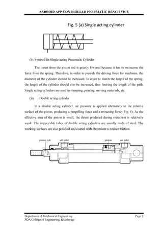 Android App Controlled Pneumatic Bench vice | PDF