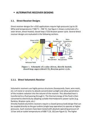 Design of open volumetric receiver for air &supercritical CO2 Brayton ...