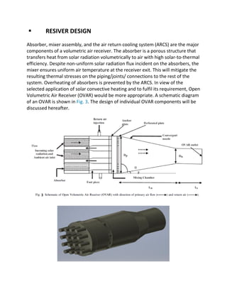 Design of open volumetric receiver for air &supercritical CO2 Brayton ...