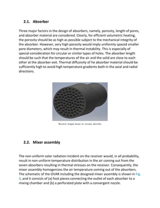 Design of open volumetric receiver for air &supercritical CO2 Brayton ...