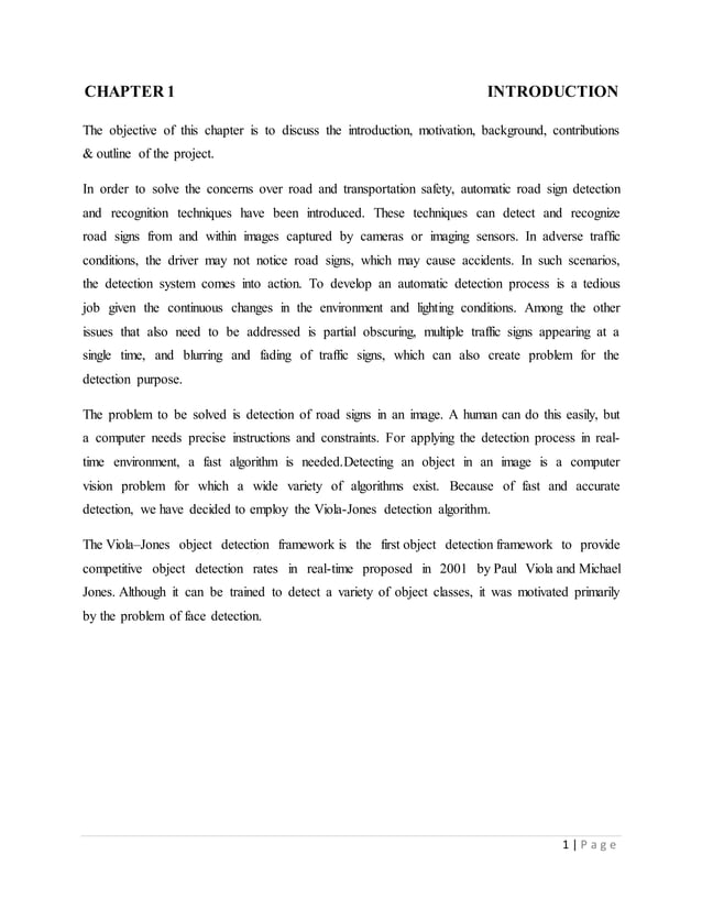 Road signs detection using voila jone's algorithm with the help of ...