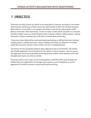 Human Activity Recognition using Smartphone's sensor | PDF