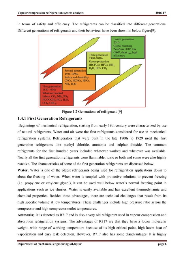 PERFORMANCE ANALYSIS OF VAPOR COMPRESSION REFRIGERATION SYSTEM USING DIFFERENT DIAMETER ...