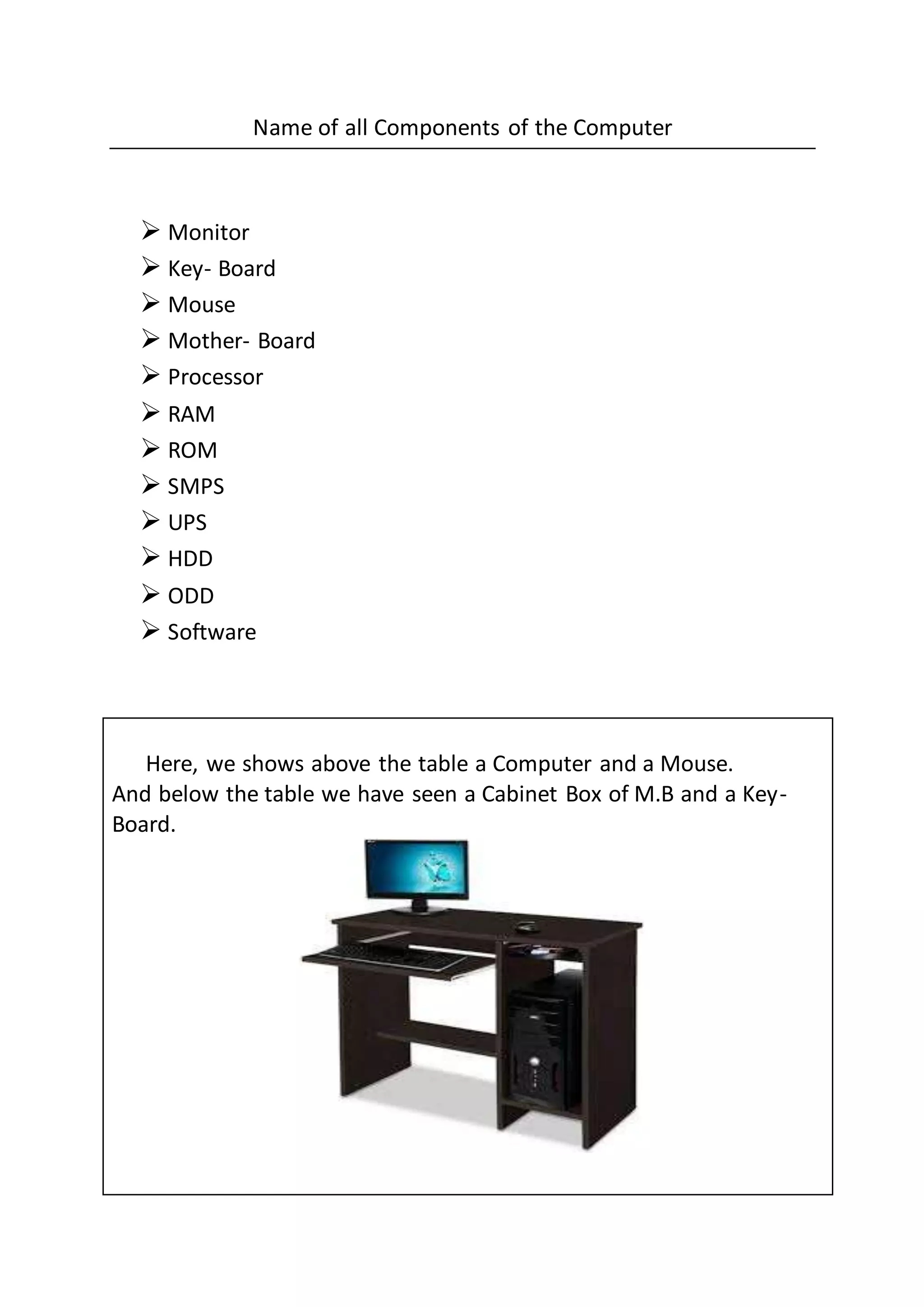 COMPUTER COMPONENTS | PDF