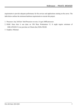 Project report - Web Browser in Java by Devansh Koolwal | PDF