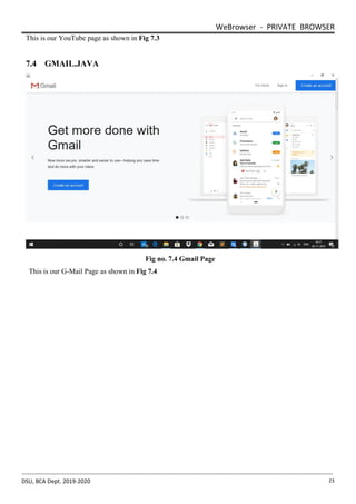 Project report - Web Browser in Java by Devansh Koolwal | PDF