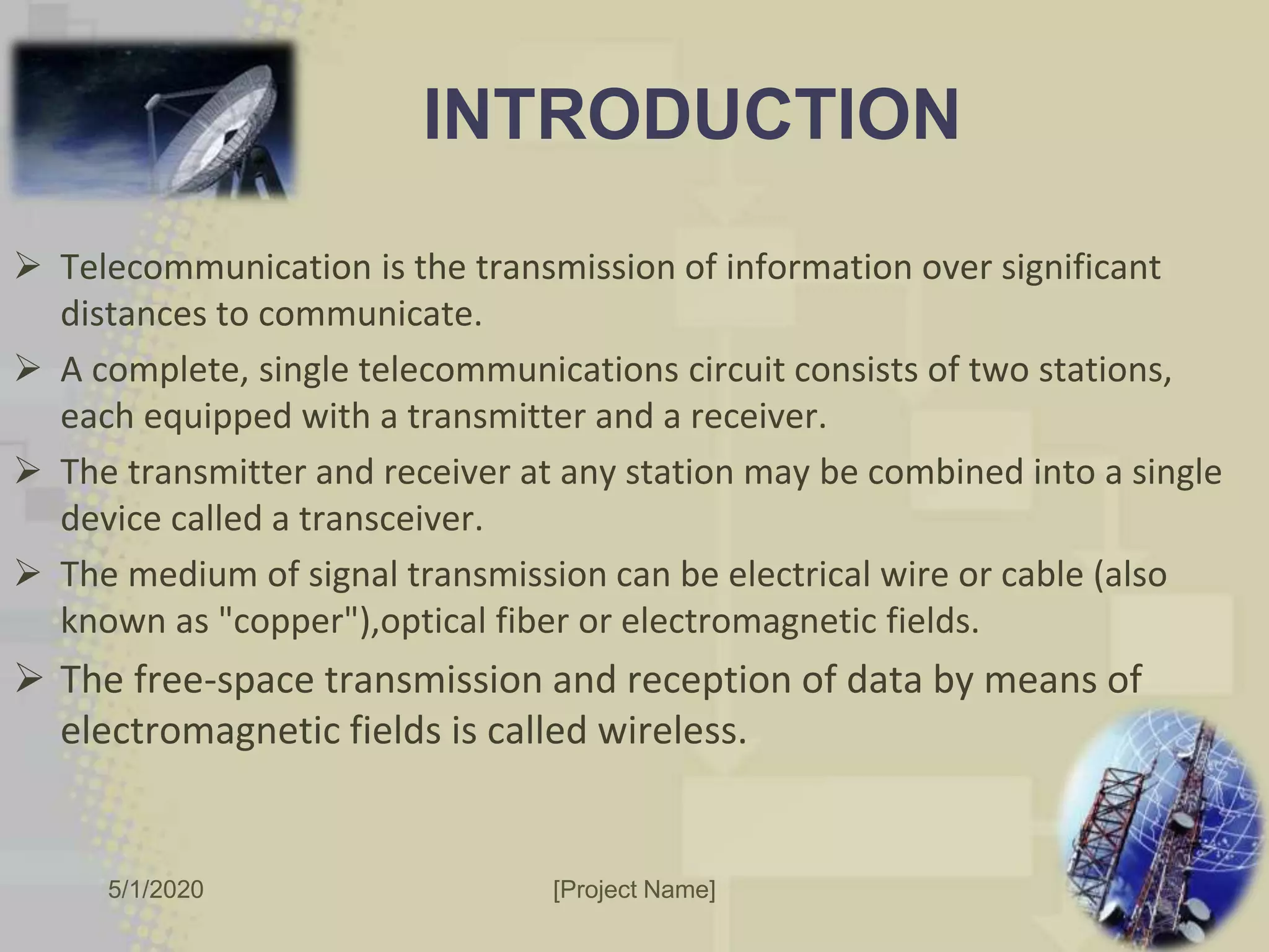 Evolution of Telecommunication | PPTX