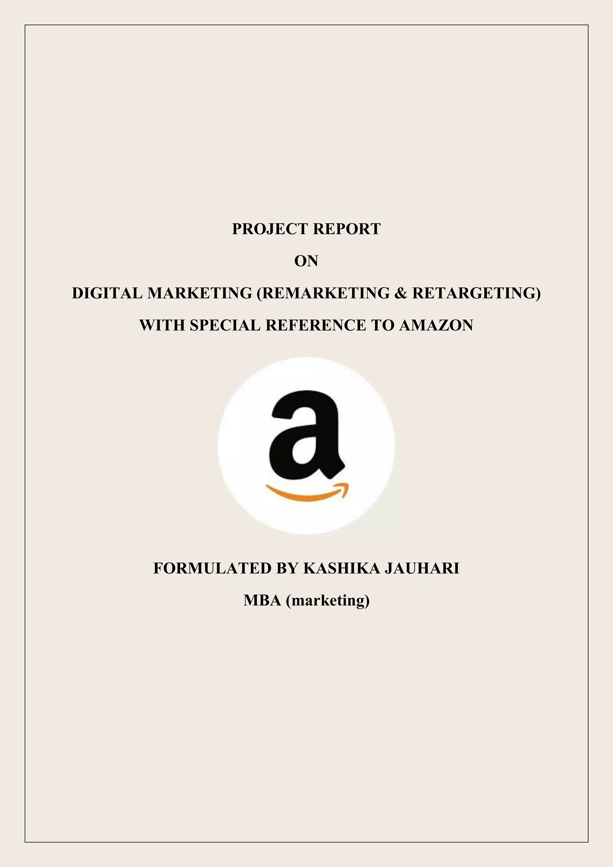 Digital Marketing Project Report | PDF