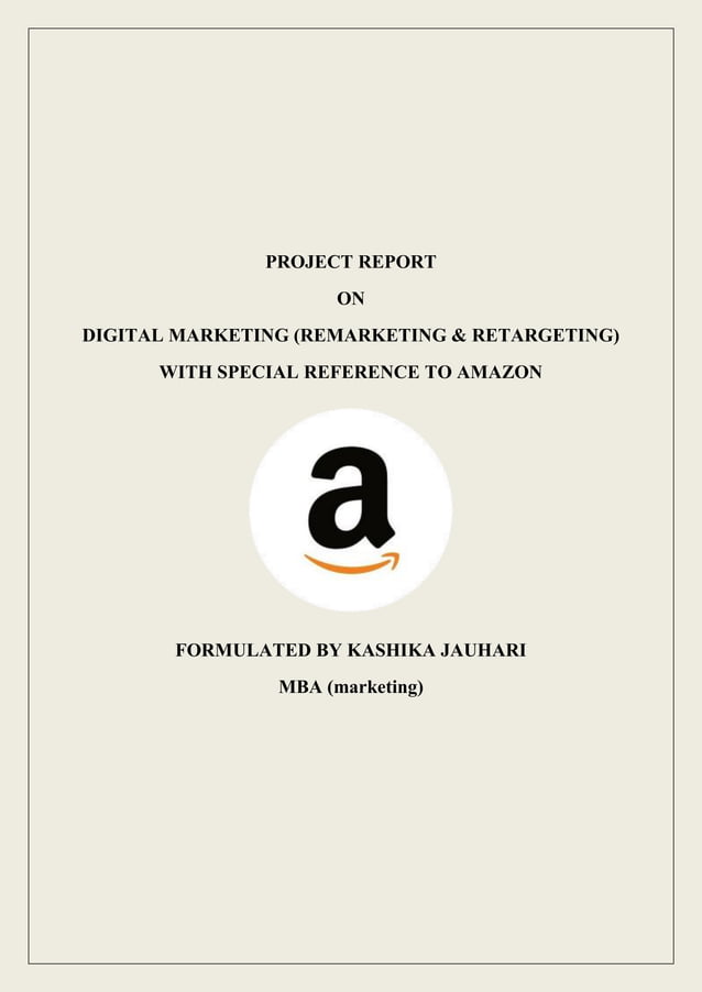 Digital Marketing Project Report | PDF