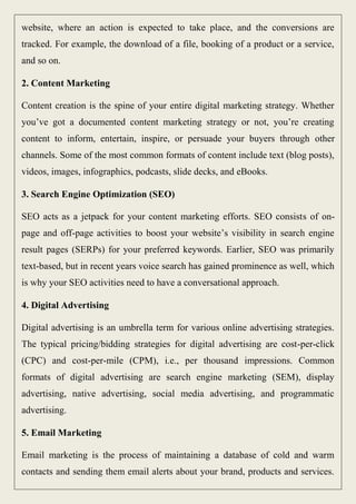 Digital Marketing Project Report | PDF