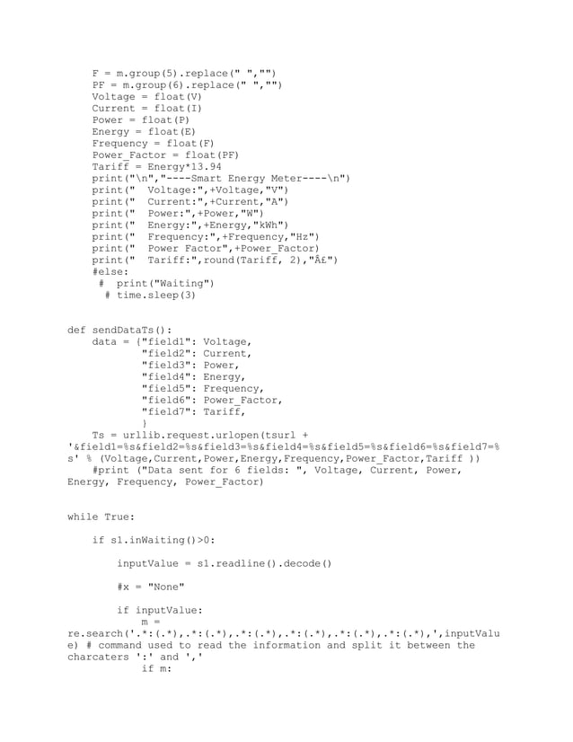 Iot Based Smart Energy Meter Using Raspberry Pi And Arduino Pdf