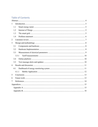 IoT Based Smart Energy Meter using Raspberry Pi and Arduino | PDF