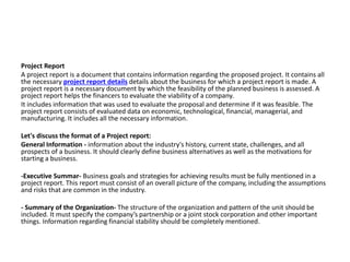 Project Report | PPT