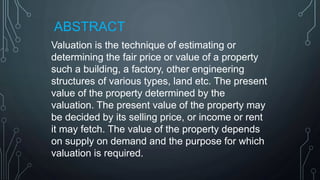 estimate and valuation of a commercial building | PPT