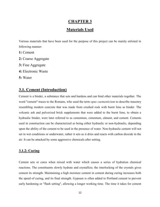 Partial Replacement of Sand(Fine Aggregate) With E-Waste | PDF