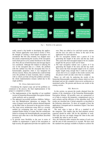 Somewhat Homomorphic Encryption Technique | PDF