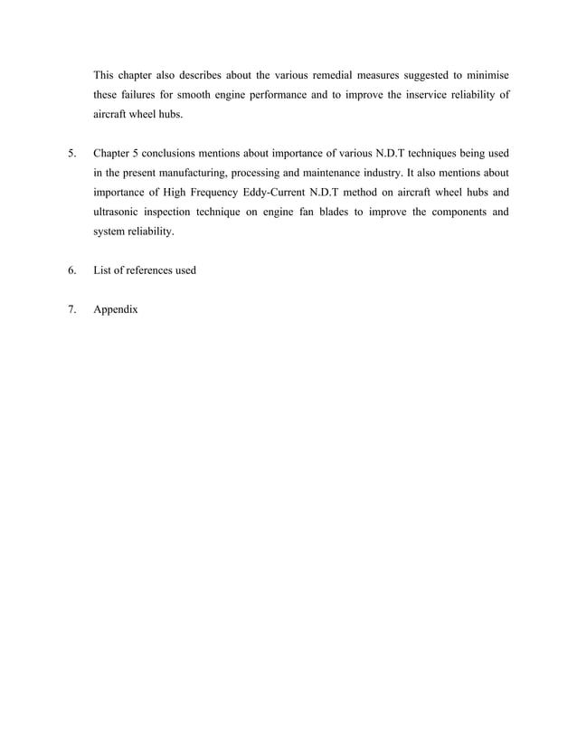 Various Nondestructive Testing Techniques And Their Inspections On Aircraft Structures Doc